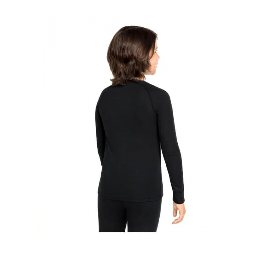 ΙΣΟΘΕΡΜΙΚΗ ΜΠΛΟΥΖΑ ΠΑΙΔΙΚΗ ODLO ACTIVE WARM CREW NECK - ΜΑΥΡΟ ...