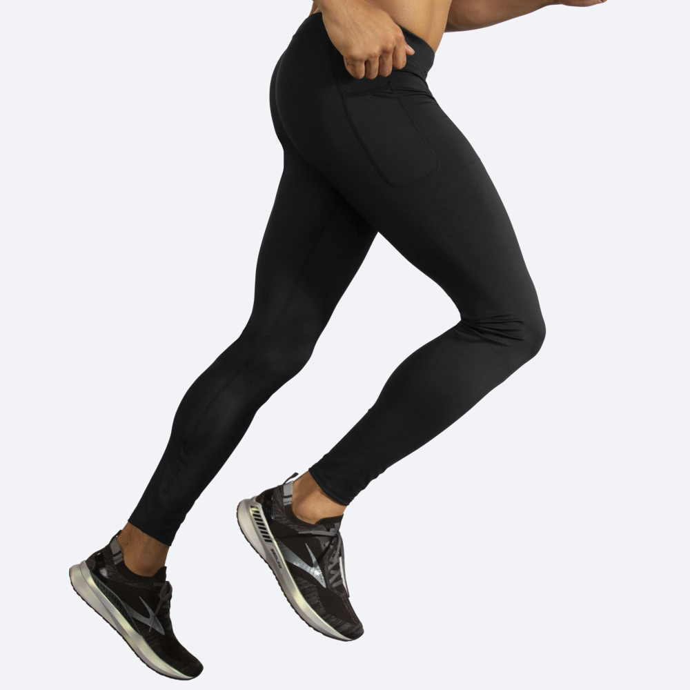 ΚΟΛΑΝ BROOKS SOURCE TIGHT - ΜΑΥΡΟ - ΤΡΕΞΙΜΟ