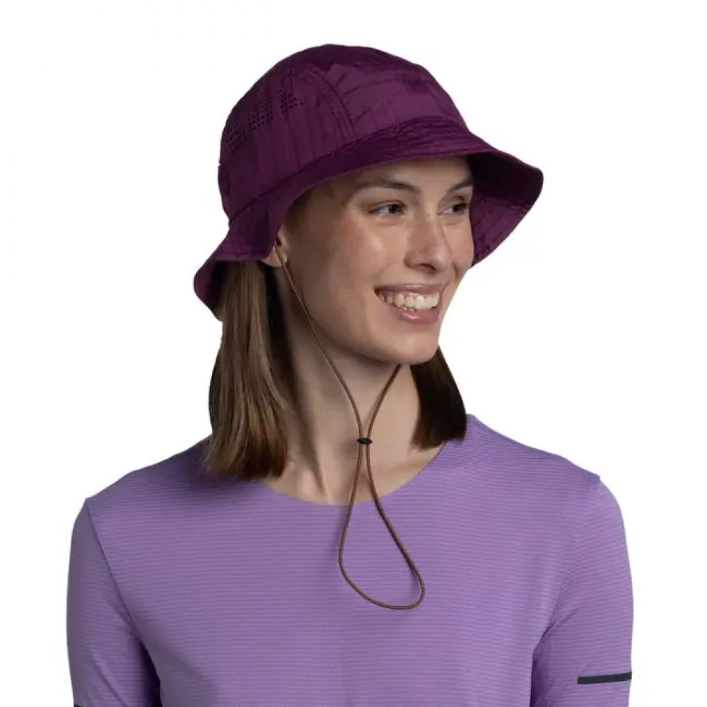 ΚΑΠΕΛΟ BUFF® GO BUCKET HAT SOLID PURPLISH - CLOTHING FOOTWEAR CASUAL