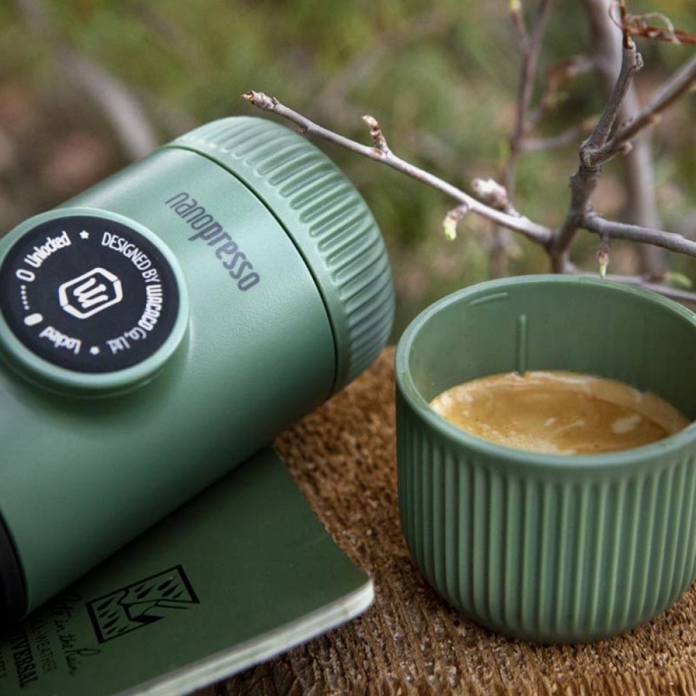 NANOPRESSO WACACO GREEN ΦΟΡΗΤΗ ΜΗΧΑΝΗ ESPRESSO ΜΕ ΘΗΚΗ - CAMPING