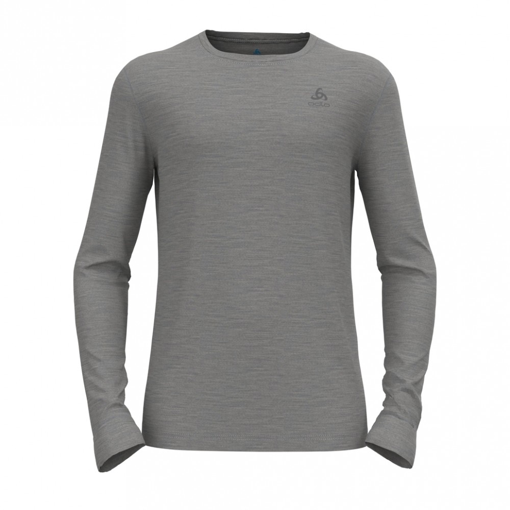 ΙΣΟΘΕΡΜΙΚΗ ΜΠΛΟΥΖΑ ΑΝΔΡΙΚΗ ODLO MERINO 200 CREW- ΓΚΡΙ - CLOTHING ...