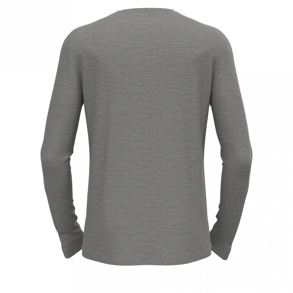 ΙΣΟΘΕΡΜΙΚΗ ΜΠΛΟΥΖΑ ΑΝΔΡΙΚΗ ODLO MERINO 200 CREW- ΓΚΡΙ - CLOTHING ...
