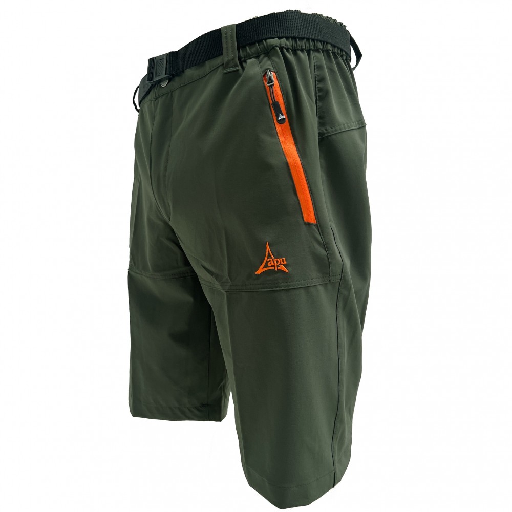 ΒΕΡΜΟΥΔΑ APU APO - ΧΑΚΙ/ΠΟΡΤΟΚΑΛΙ - CLOTHING FOOTWEAR CASUAL