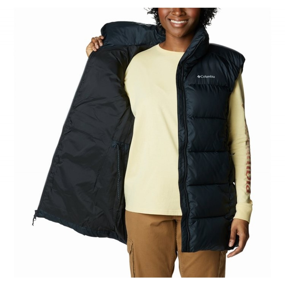 ΓΙΛΕΚΟ ΓΥΝΑΙΚΕΙΟ COLUMBIA PUFFECT™ MID VEST - ΜΑΥΡΟ - CLOTHING FOOTWEAR ...