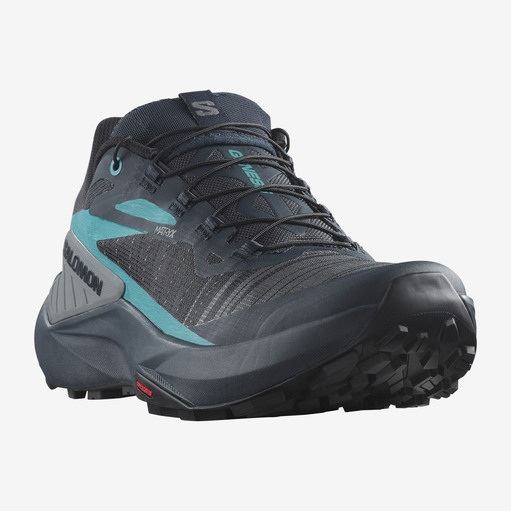 ΠΑΠΟΥΤΣΙΑ SALOMON GENESIS - ΜΑΥΡΟ/ΜΠΛΕ - Shoes - Footwear - CLOTHING ...