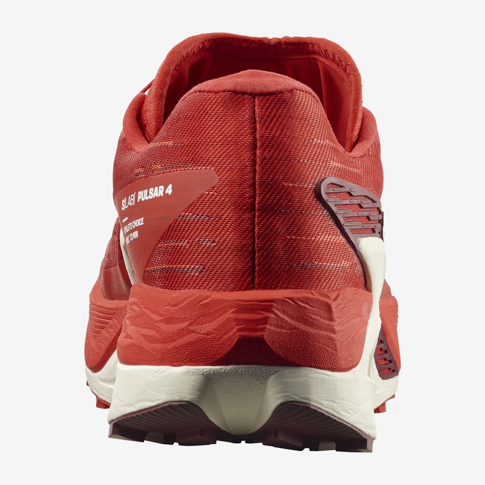 ΠΑΠΟΥΤΣΙΑ SALOMON S/LAB PULSAR 4 - FIERY RED/VANILLA ICE - CLOTHING ...