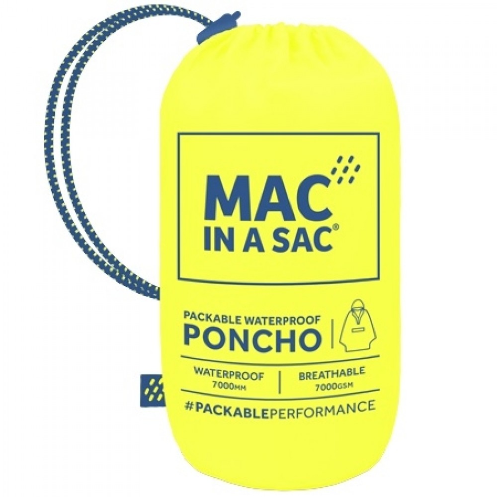 ΑΔΙΑΒΡΟΧΟ PONCHO MAC IN A SAC - ΚΙΤΡΙΝΟ ΝΕΟΝ - Hunting