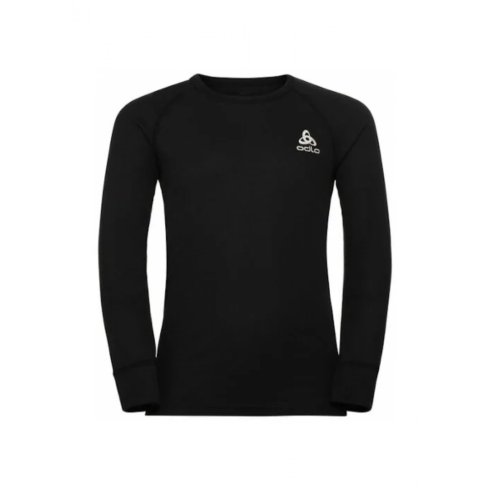 ΙΣΟΘΕΡΜΙΚΗ ΜΠΛΟΥΖΑ ΠΑΙΔΙΚΗ ODLO ACTIVE WARM CREW NECK - ΜΑΥΡΟ ...