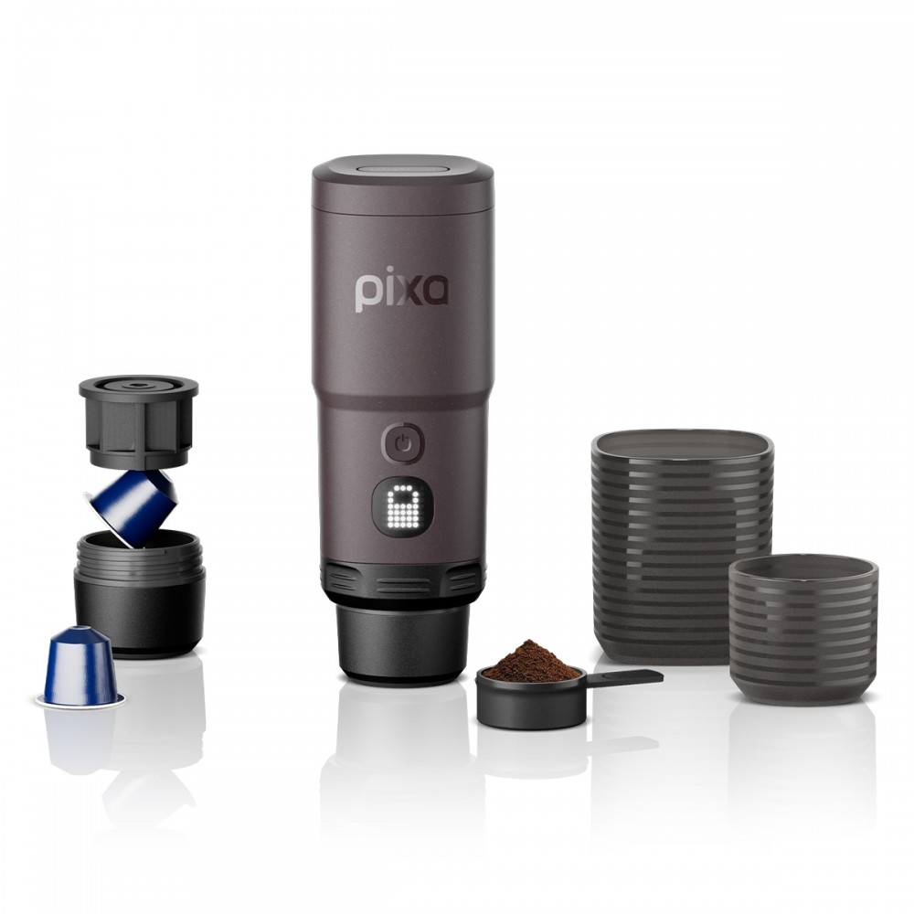 PIXAPRESSO WACACO ΦΟΡΗΤΗ ΗΛΕΚΤΡΙΚΗ ΜΗΧΑΝΗ ESPRESSO - DARK BURGUNDY