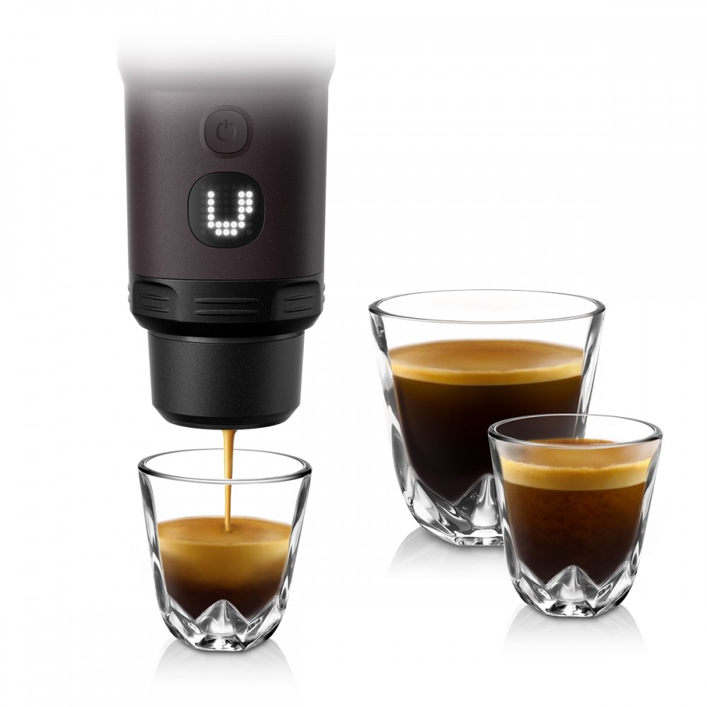 PIXAPRESSO WACACO ΦΟΡΗΤΗ ΗΛΕΚΤΡΙΚΗ ΜΗΧΑΝΗ ESPRESSO - DARK BURGUNDY