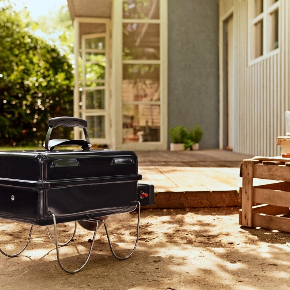 ΦΟΡΗΤΗ ΨΗΣΤΑΡΙΑ ΥΓΡΑΕΡΙΟΥ WEBER® GO-ANYWHERE - BLACK - Ψησταριές - CAMPING