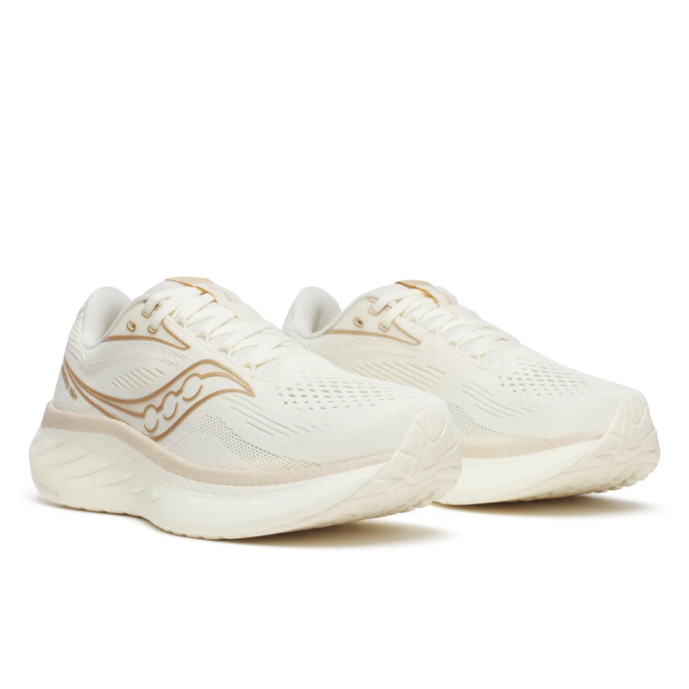 SAUCONY RIDE 18 WOMENS S11000-104 - ΕΚΡΟΥ - CLOTHING FOOTWEAR CASUAL