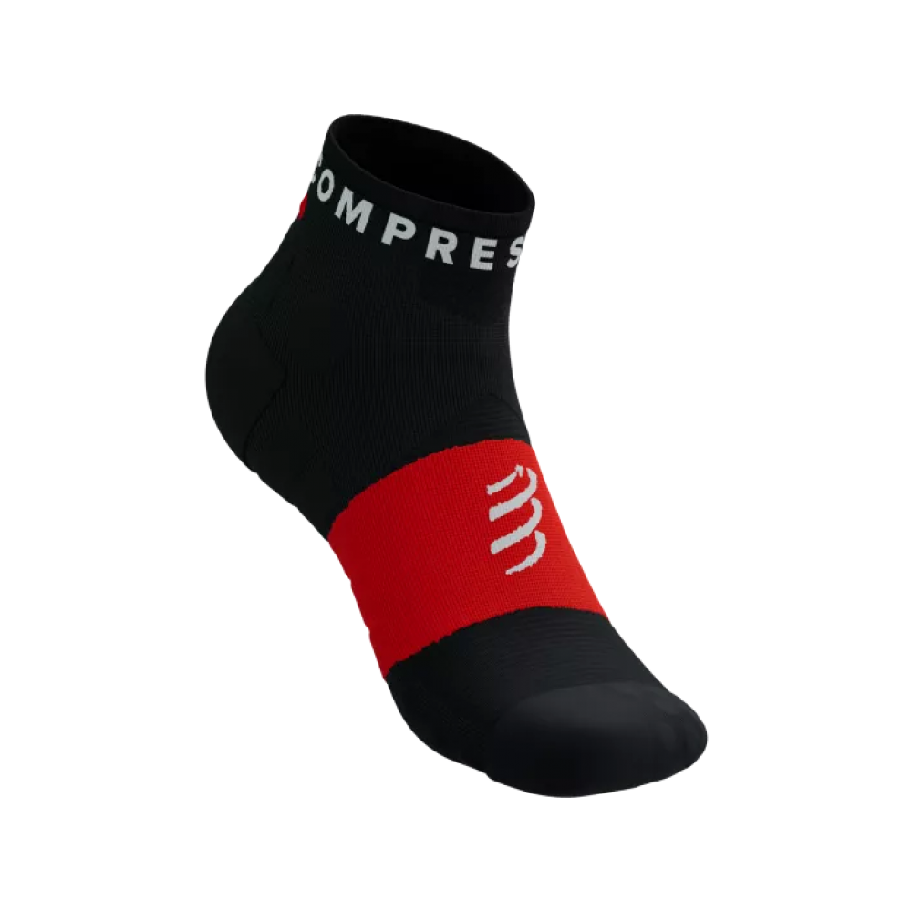 ΚΑΛΤΣΕΣ COMPRESSPORT ULTRA TRAIL LOW CUT SOCKS - BLACK RED - ΤΡΕΞΙΜΟ
