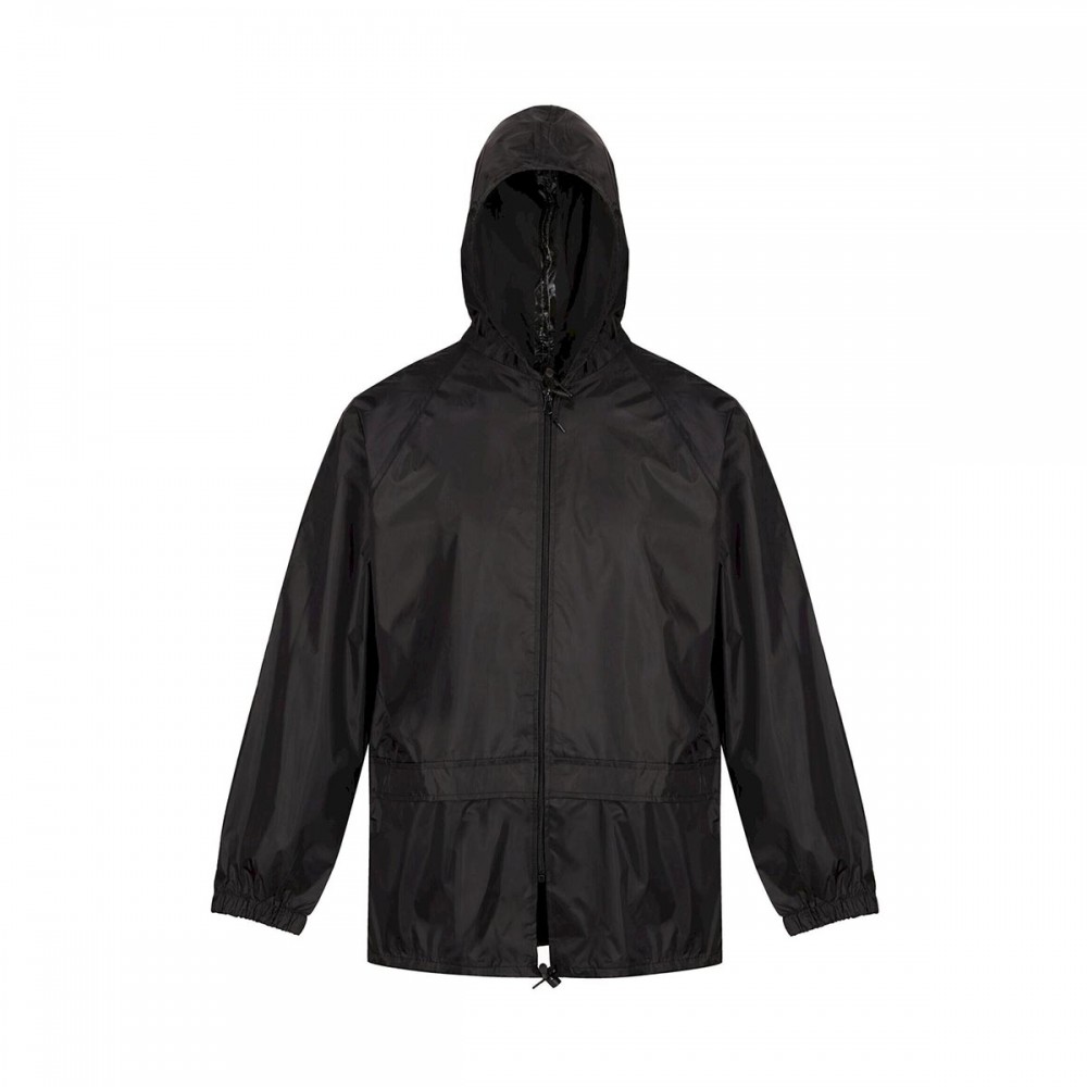 ΑΔΙΑΒΡΟΧΟ ΤΖΑΚΕΤ REGATTA STORMBREAK - BLACK - CLOTHING FOOTWEAR CASUAL